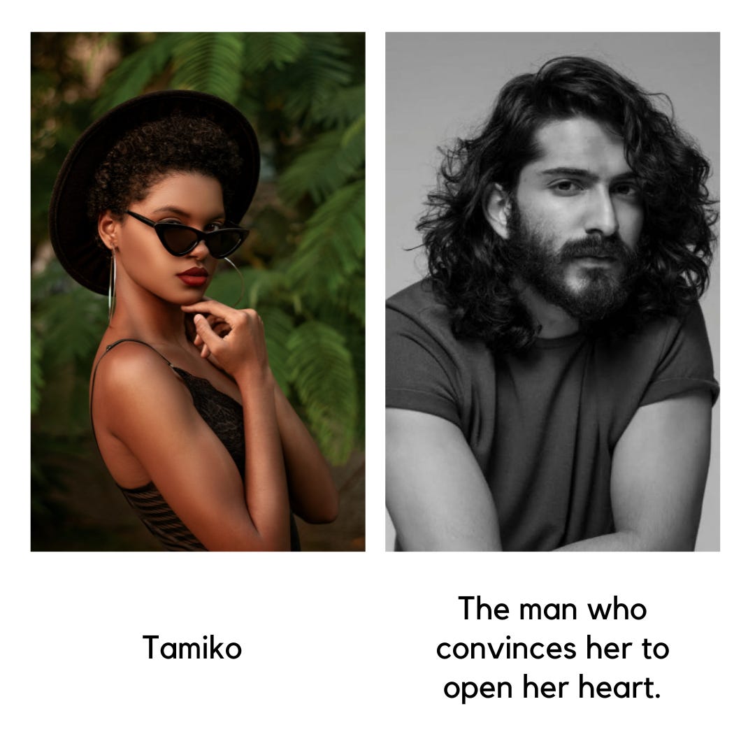 how to write TAMIKO - by Dakota Light