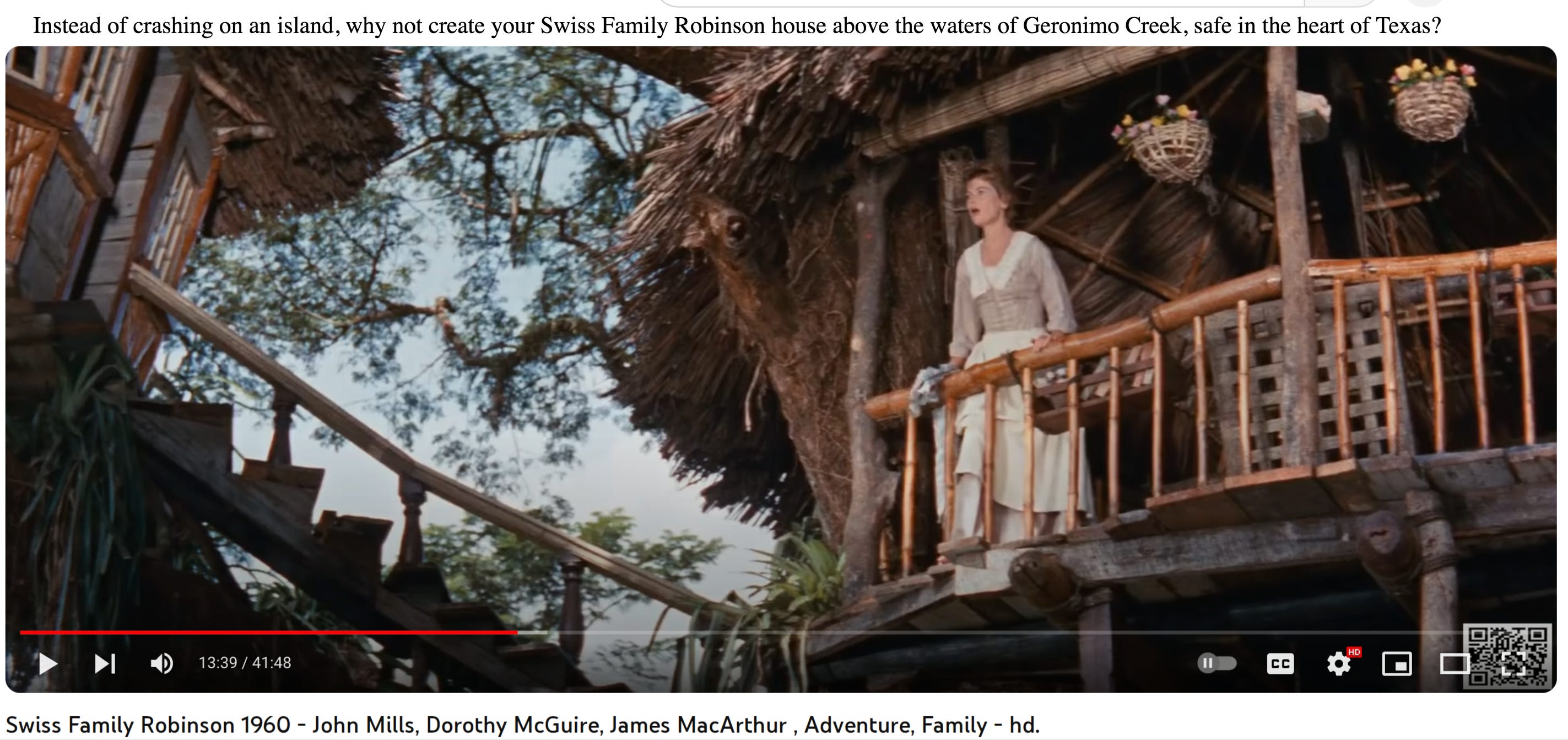 Tiny Houses linked w/ walkways in the trees create Swiss Family ...