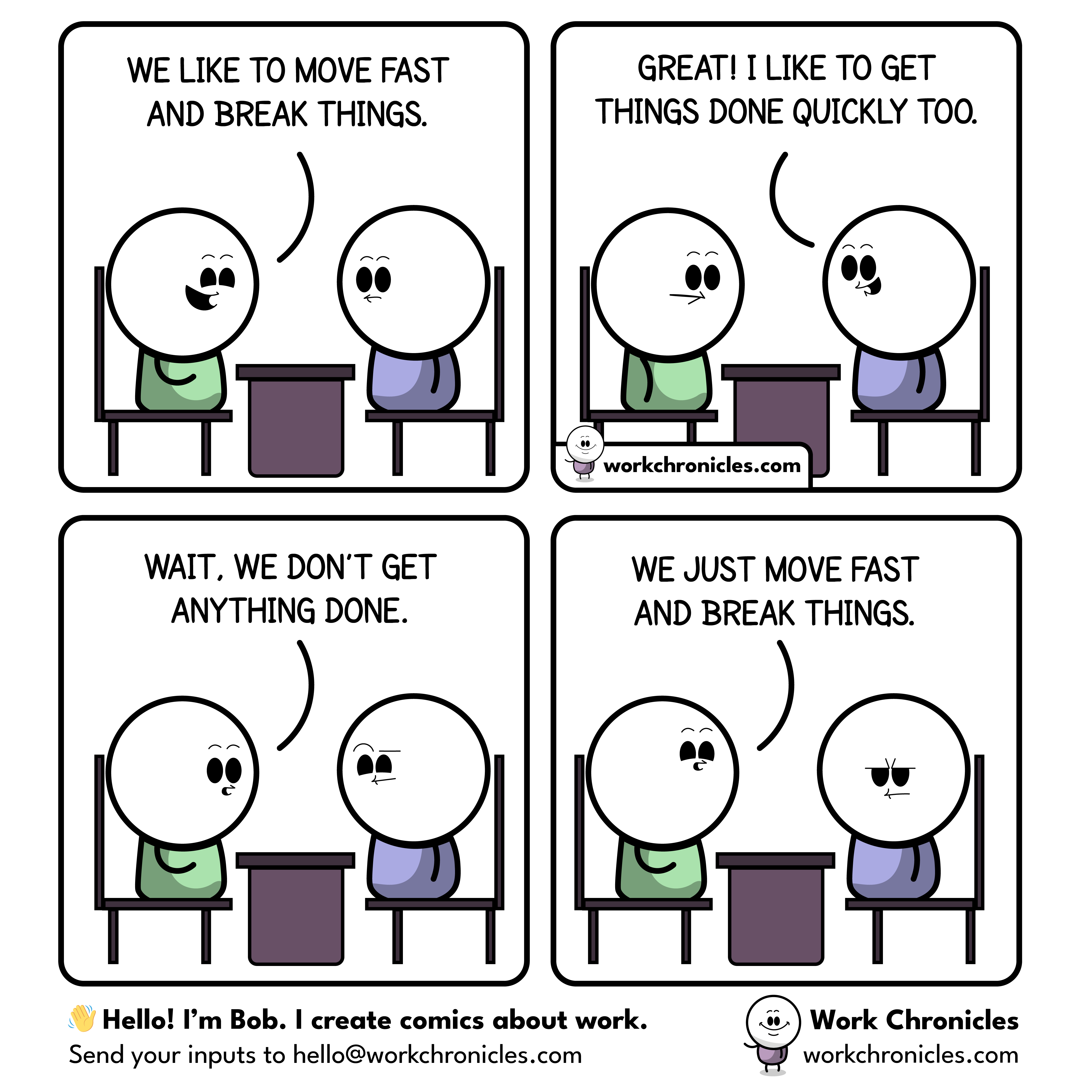 (comic) Move Fast Break Things - Work Chronicles