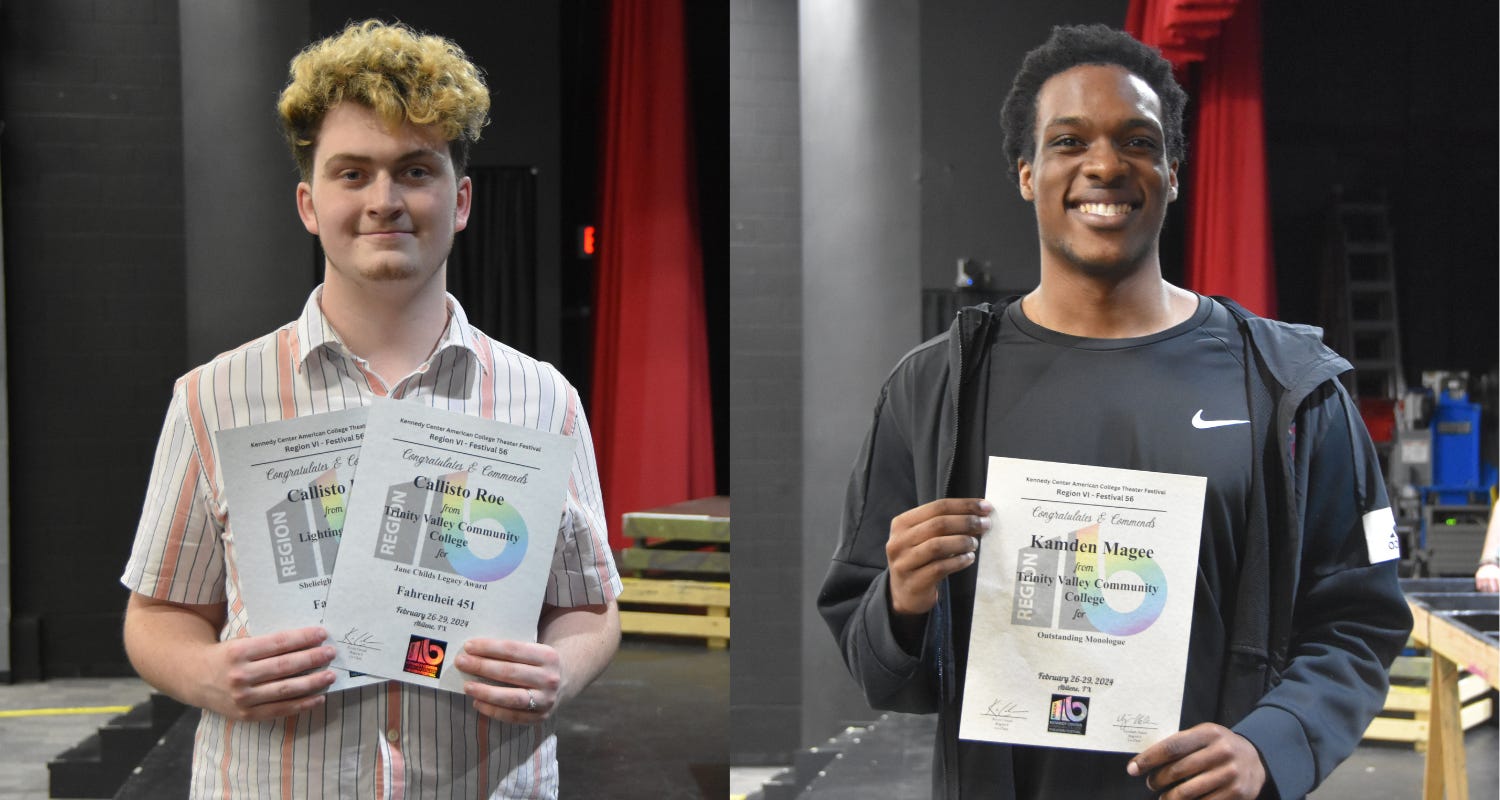 TVCC Theatre Department students recognized for their work