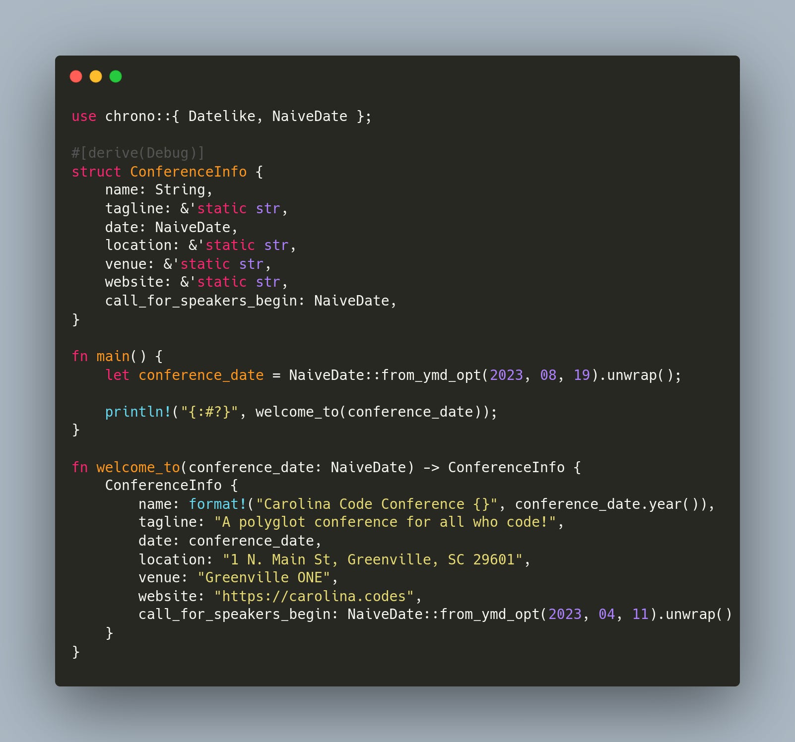Code Header Challenge | Carolina Code Conference