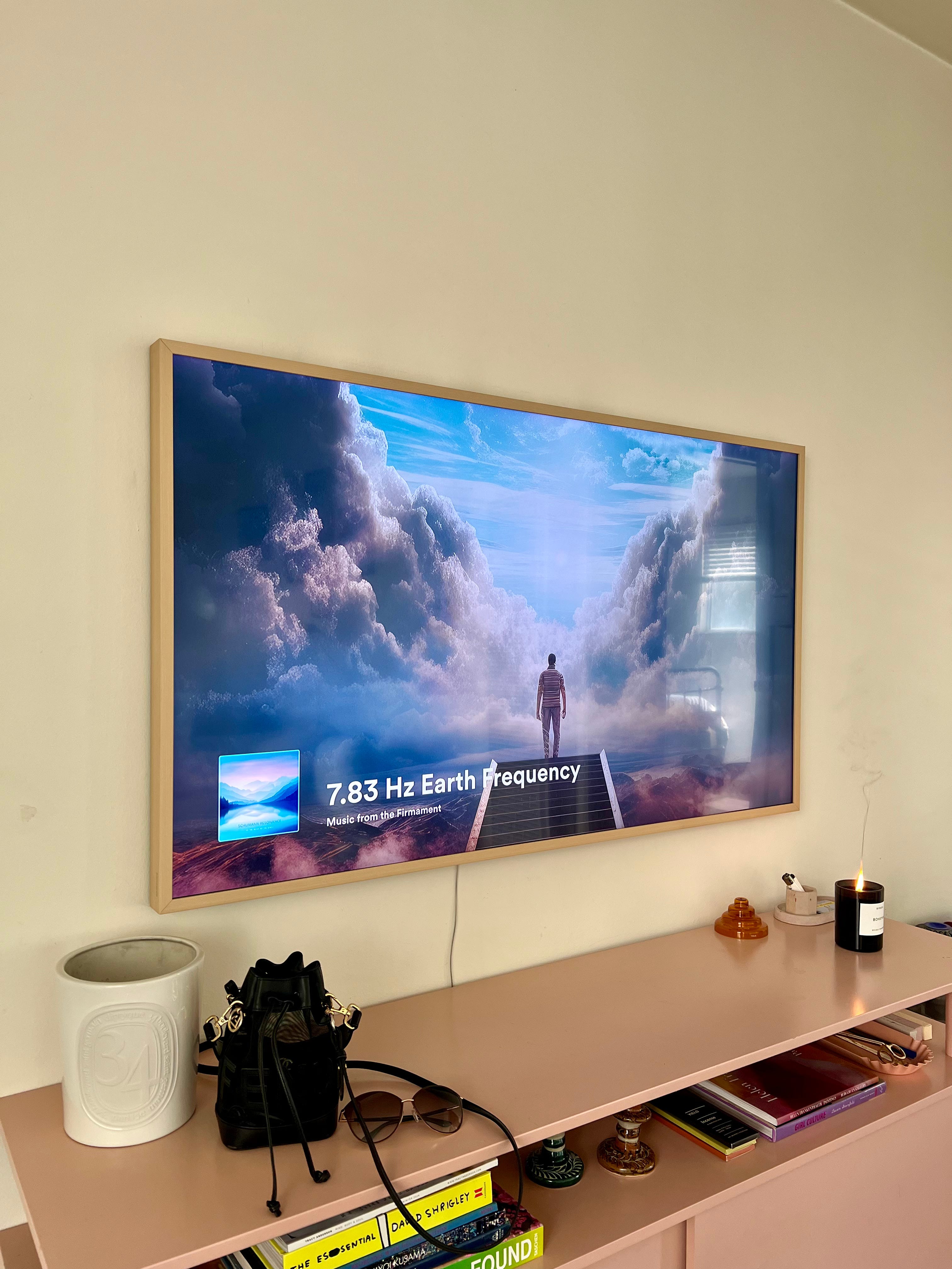 Listening to Healing HZ music - by Julia Casella