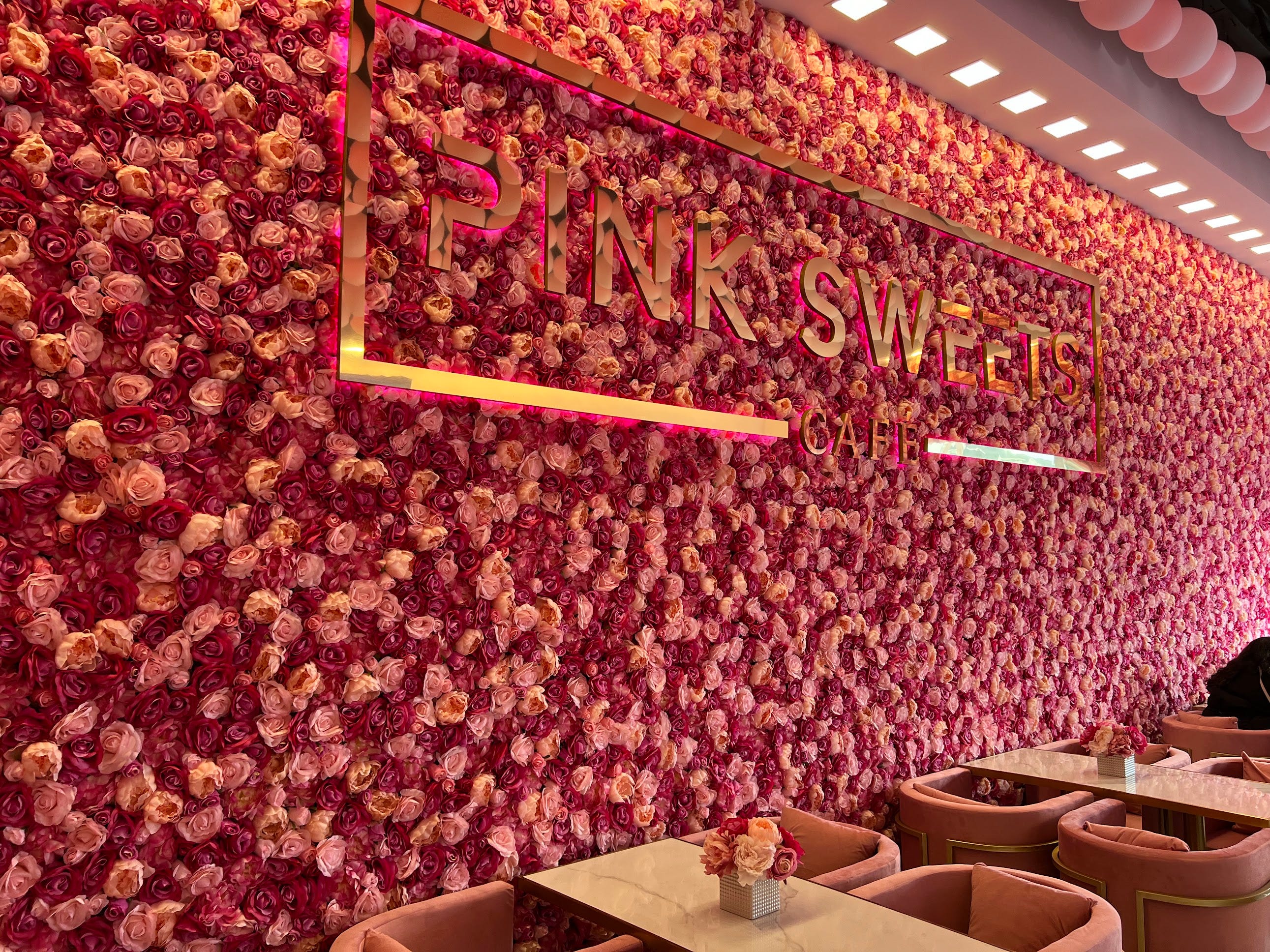 Great new restaurant! Pink Sweets Cafe - Middle Eastern pastries