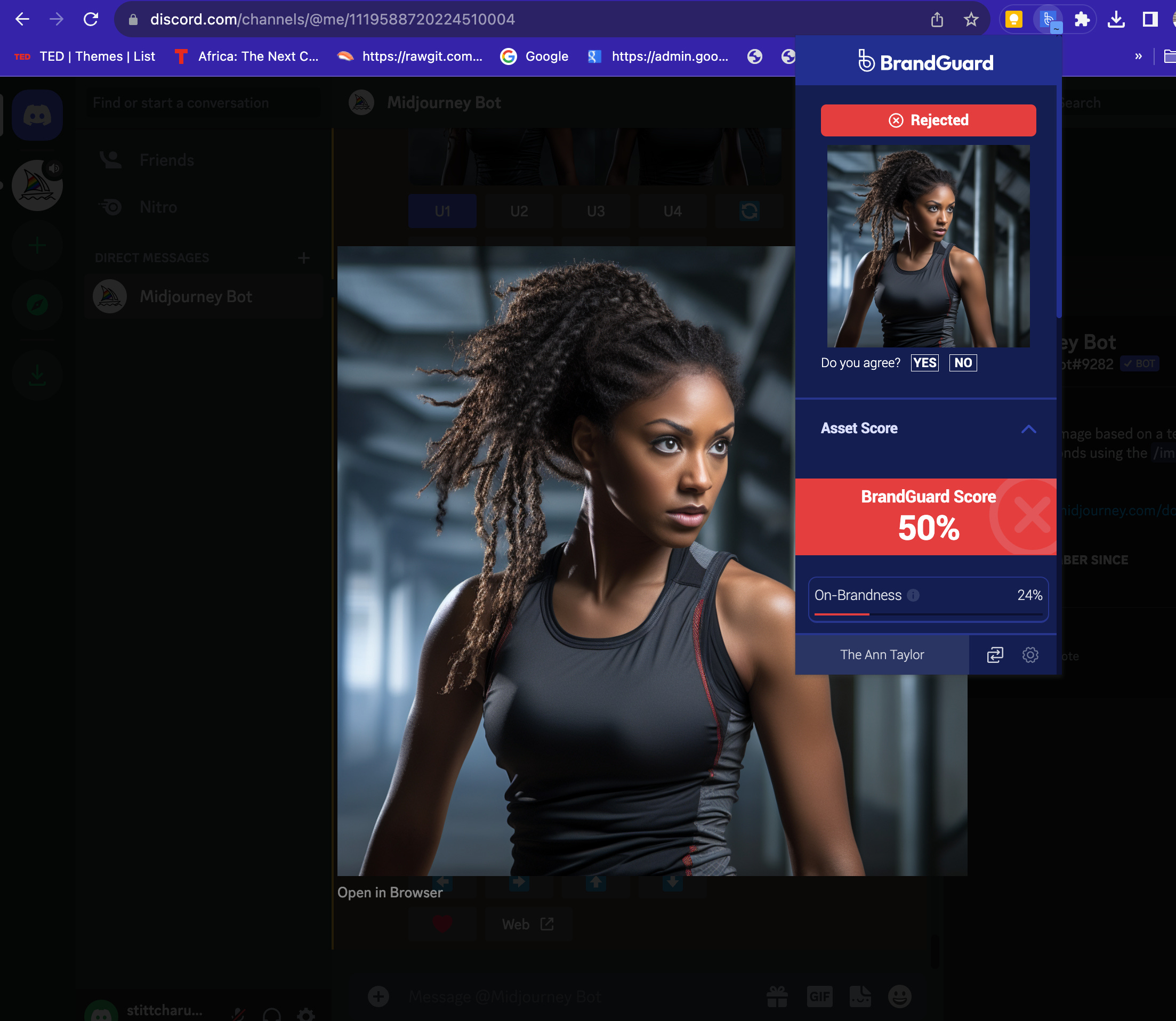 Using BrandGuard with Midjourney - by Rob May
