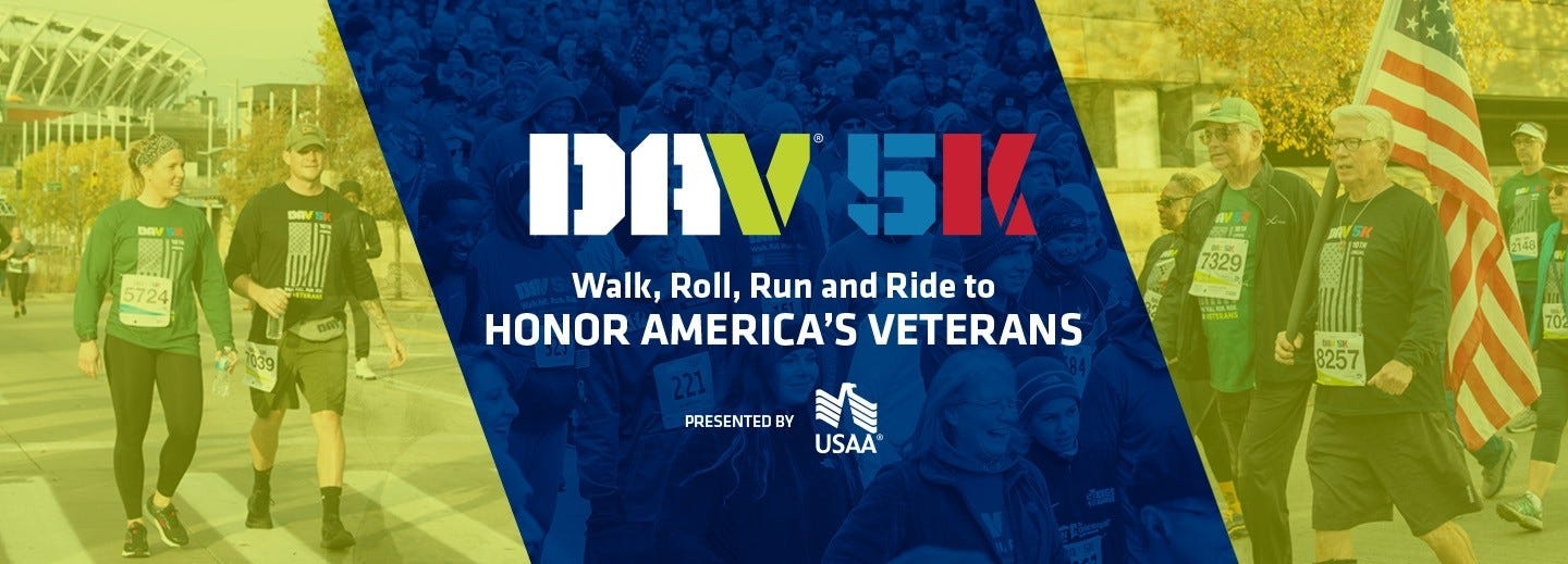 Disabled American Veterans 5K 🚶🏿‍♀️👩‍🦼🏃🏽🚲