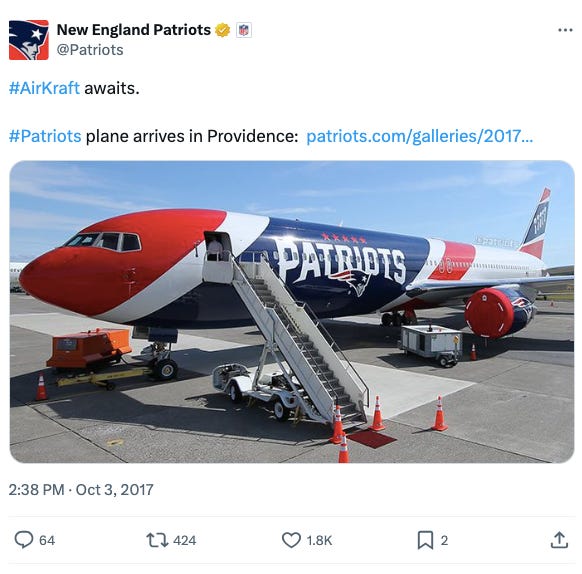 Analyzing NFL team charter flight patterns