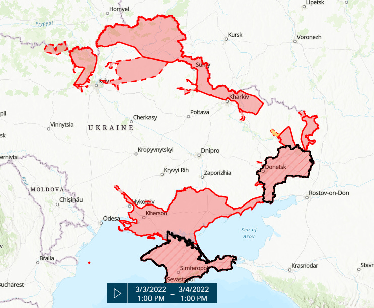 Interactive Map of War in Ukraine - by Chris Blanchard