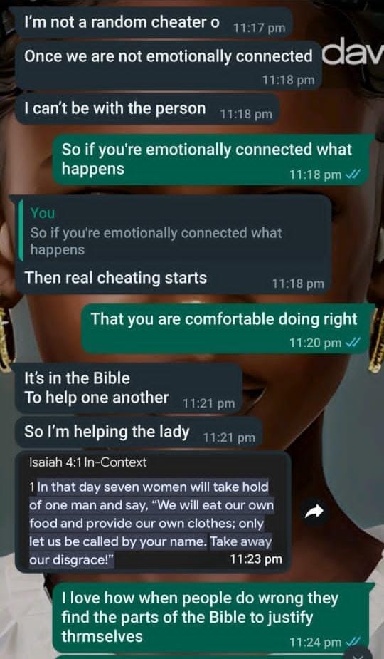 Cheating 101: How to Disrespect Your Partner and Blame It on Being a Man