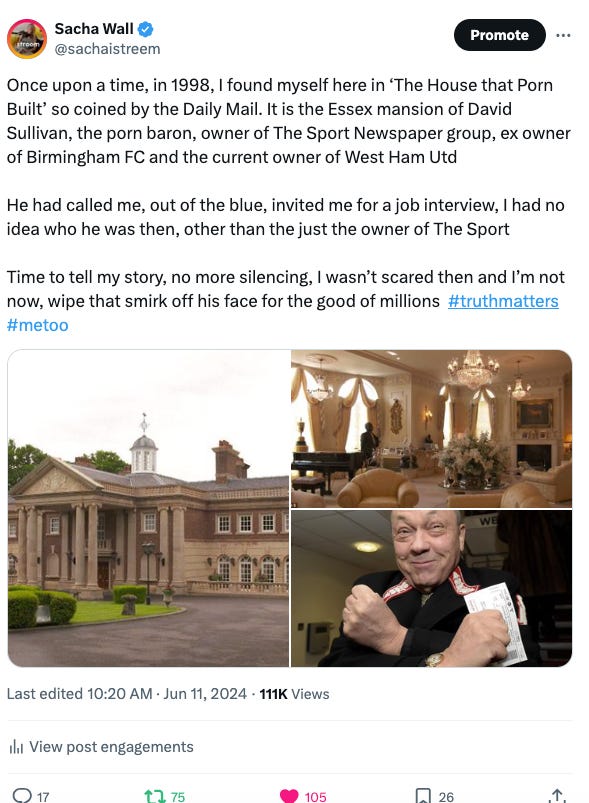 The Sultan of The Sunday Sport Girls - by Sacha Wall