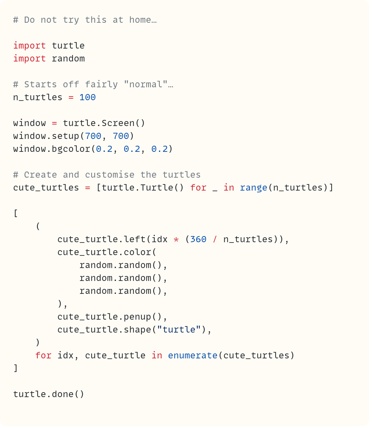 Do Not Try This At Home - by Stephen Gruppetta