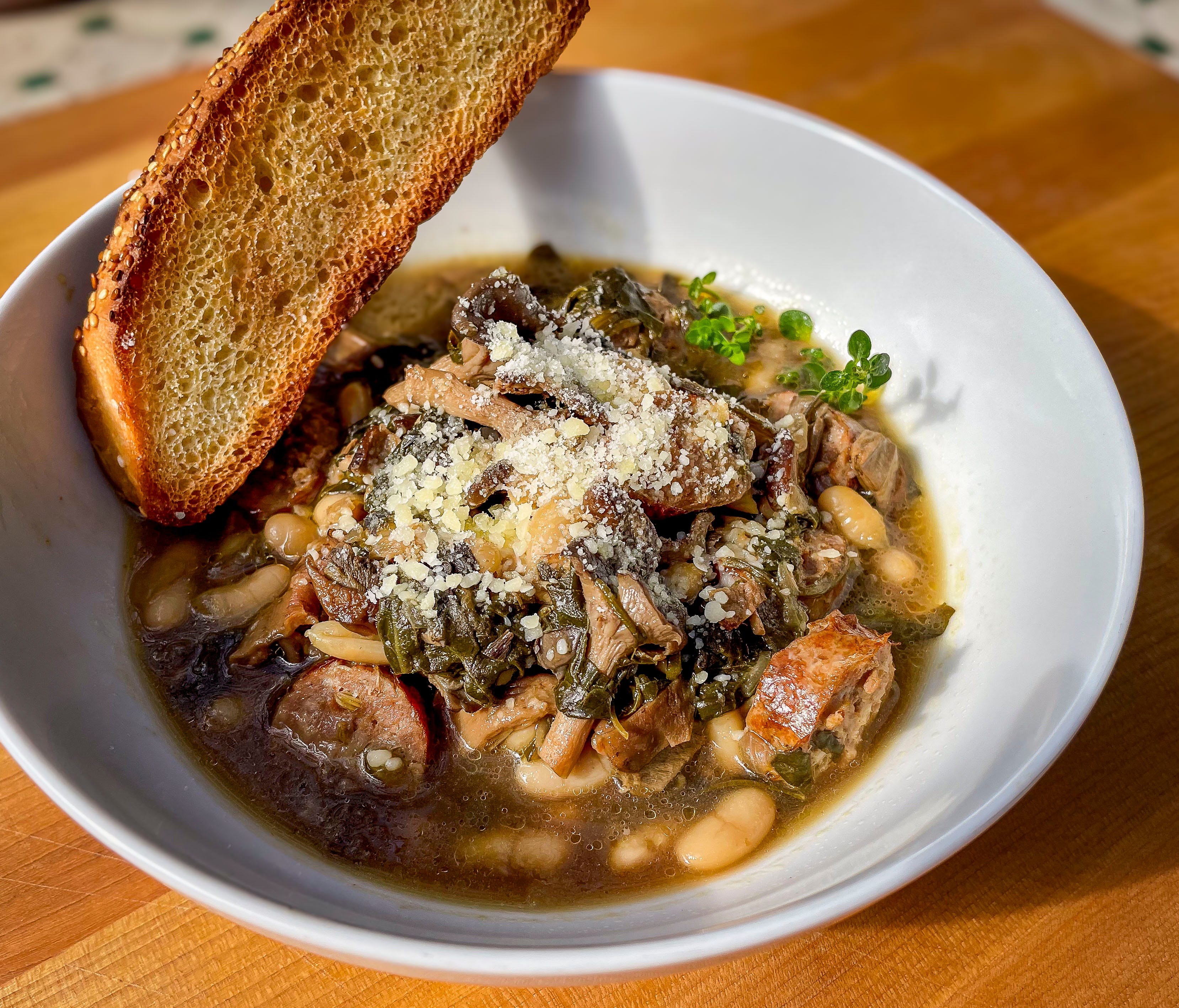 Porcini, Cannellini and Sausage Soup - by Joe Becci