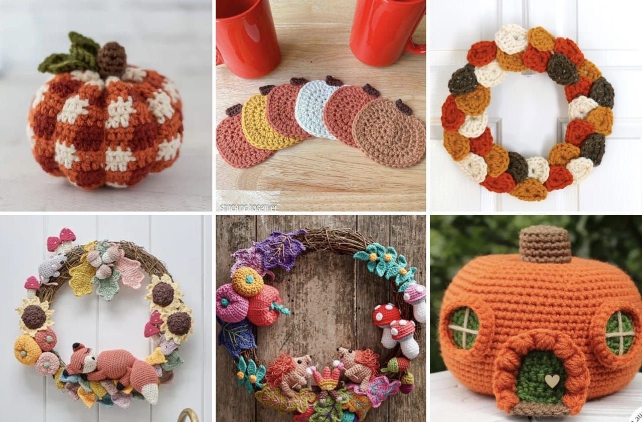 20 Free Crochet Patterns for Autumn