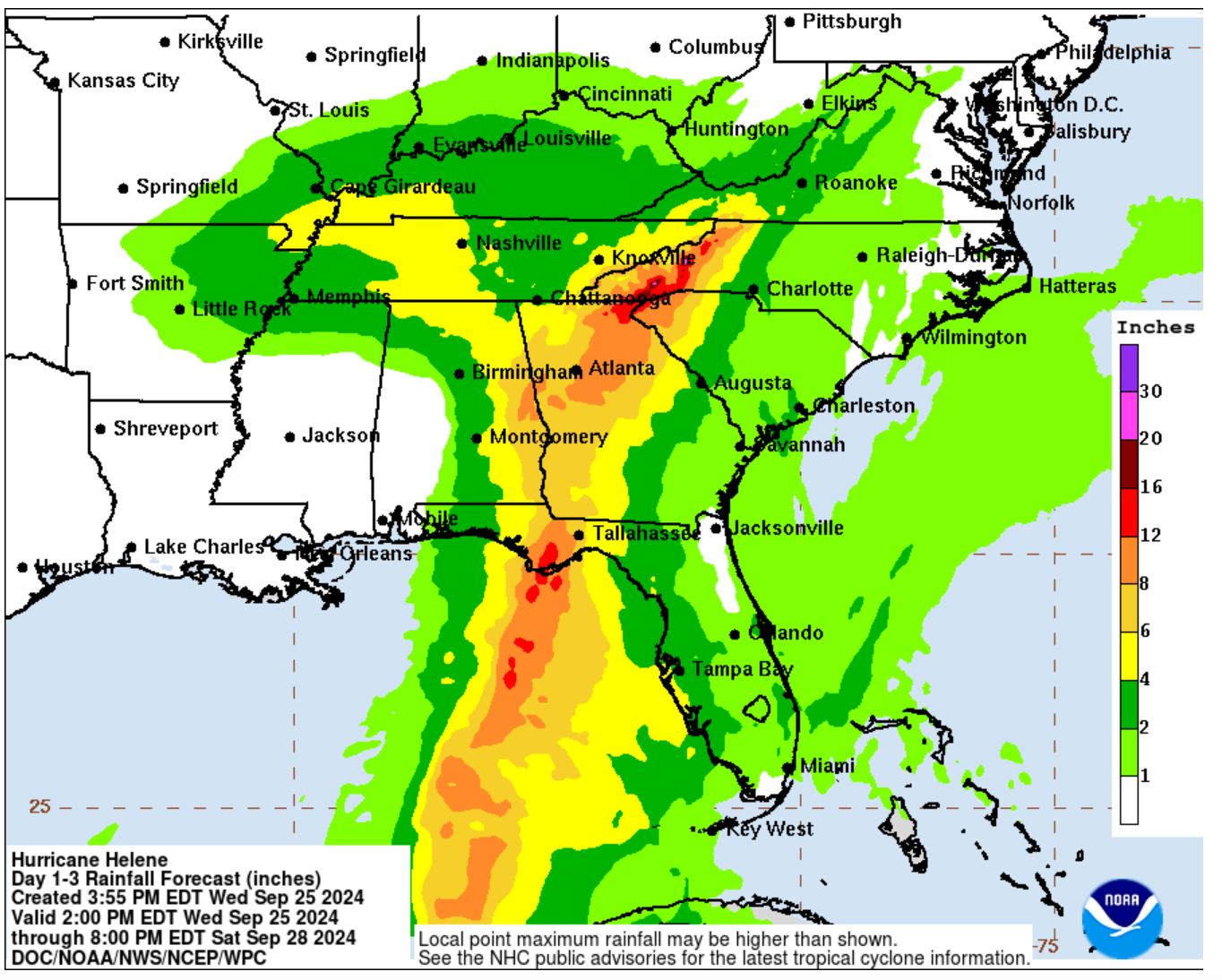 Weather Extra: Hurricane Helene effects expected to start Thursday ...