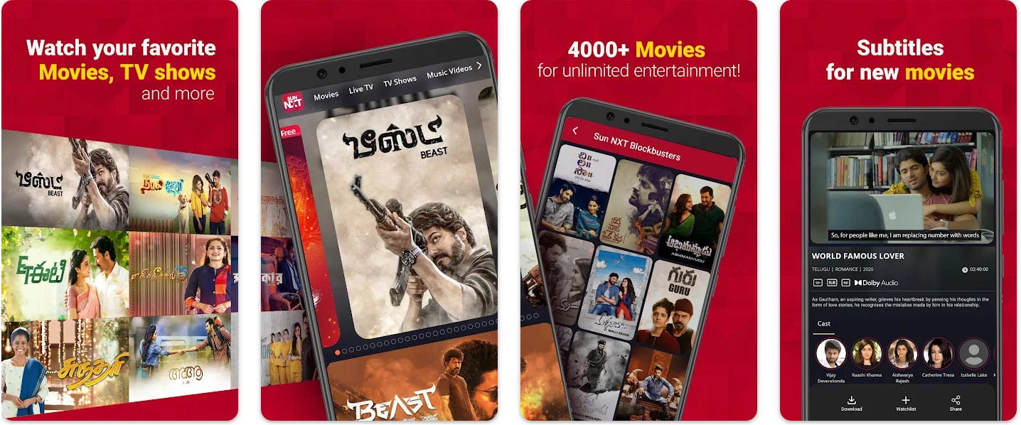SunNXT: An OTT fortress in South India - by Viniit Mehta