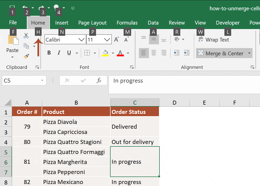 How to unmerge cells in Excel - by Radu - Excel Explained