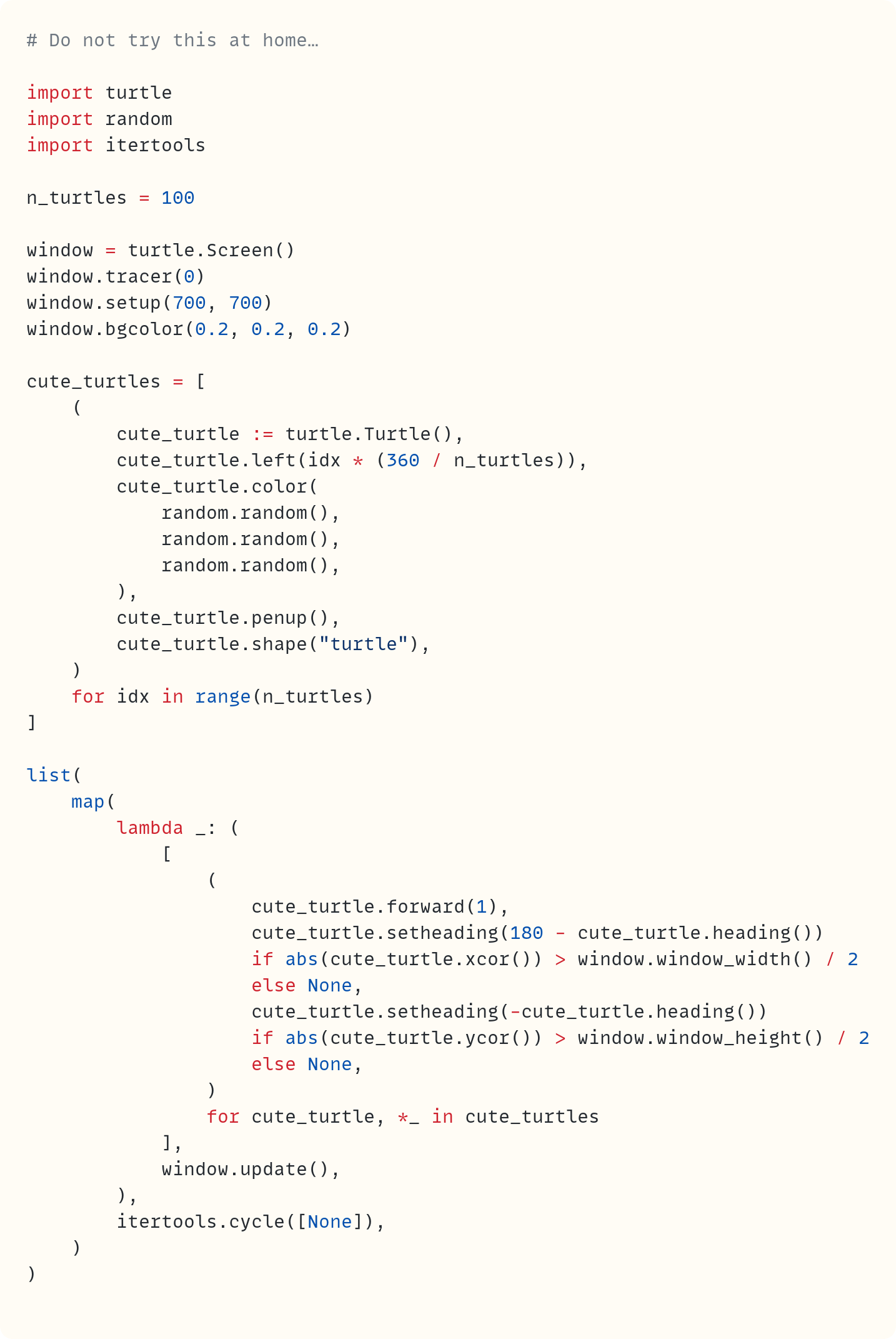 Do Not Try This At Home - by Stephen Gruppetta