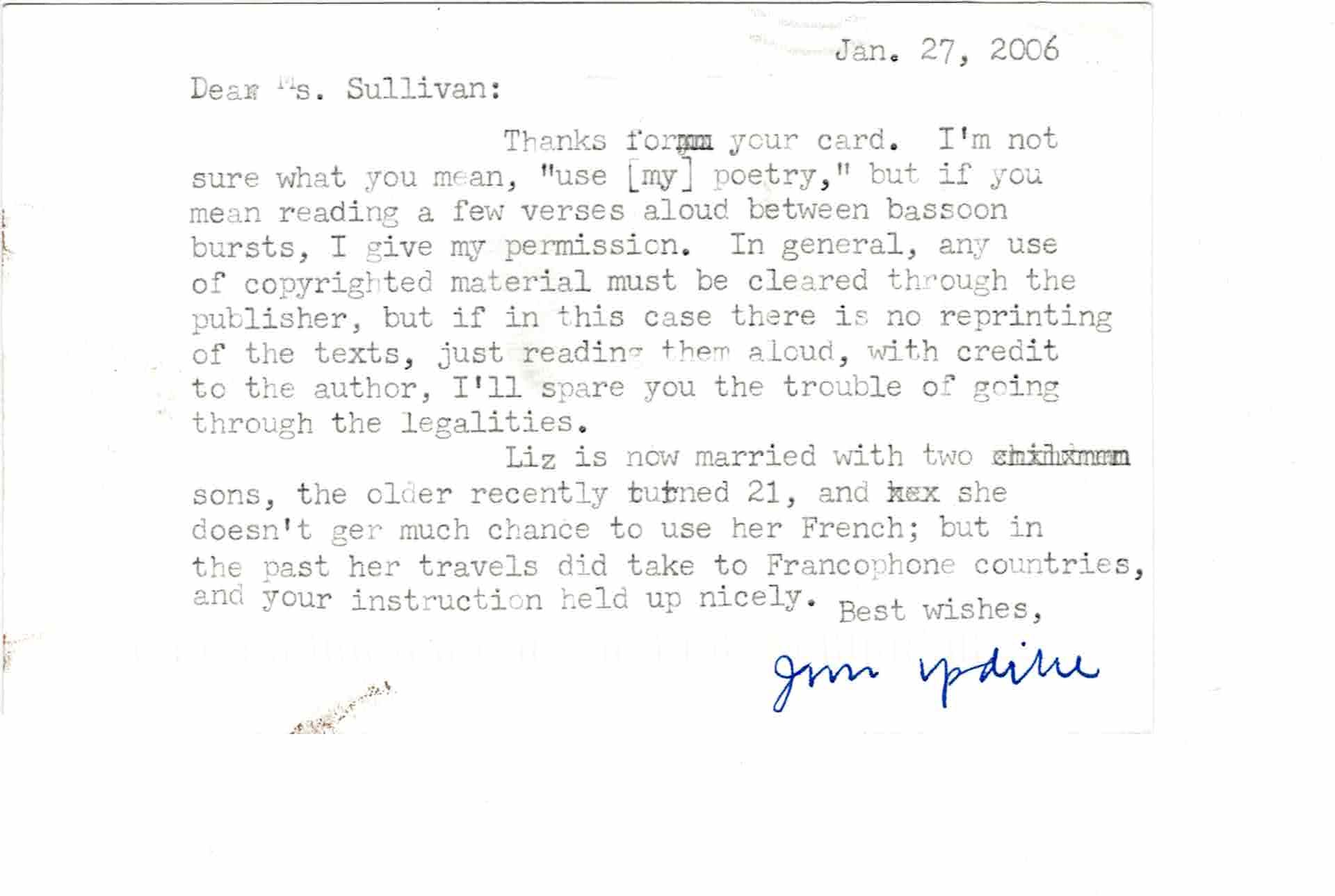 A Dear John Letter - by Kate Sullivan - SullyArts