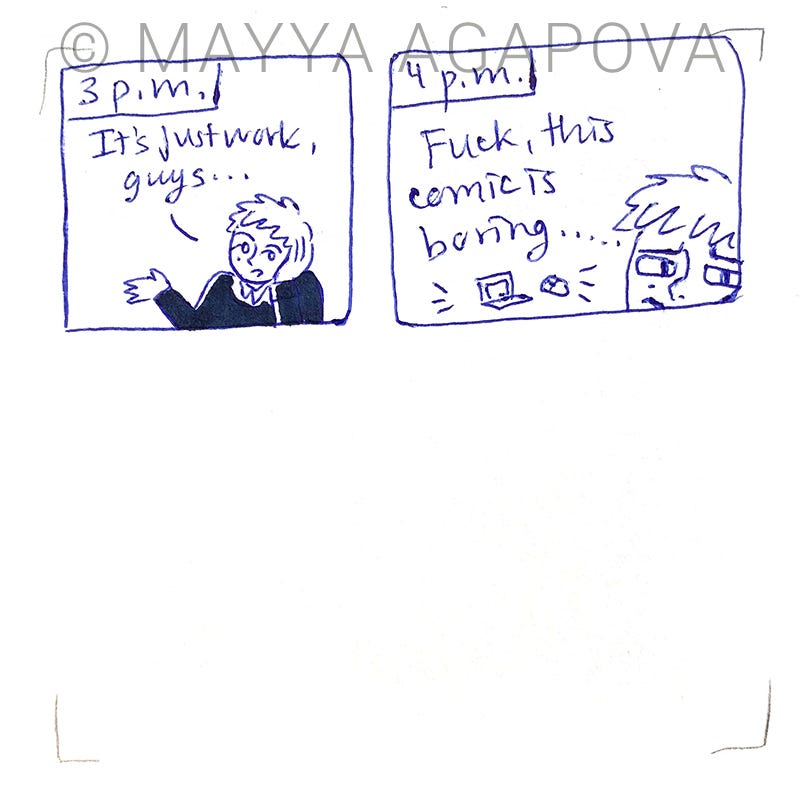 Hourly Comic Day - Mayya’s Substack