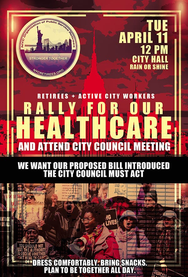 🚨 URGENT CALL TO ACTION 🚨 - RALLY FOR OUR HEALTHCARE - TUESDAY, APRIL ...