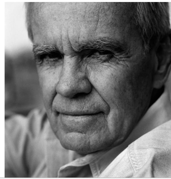 Cormac McCarthy, 1933-2023 - by Robert Walrod