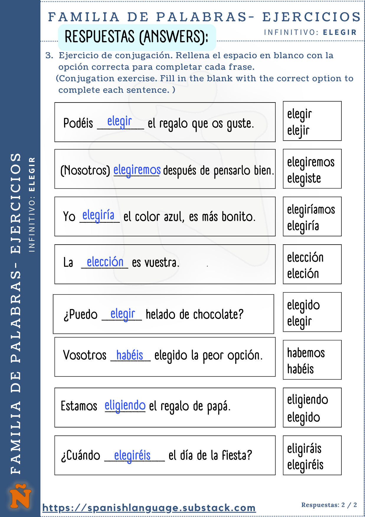 Familia de Palabras (Words Family) (007)