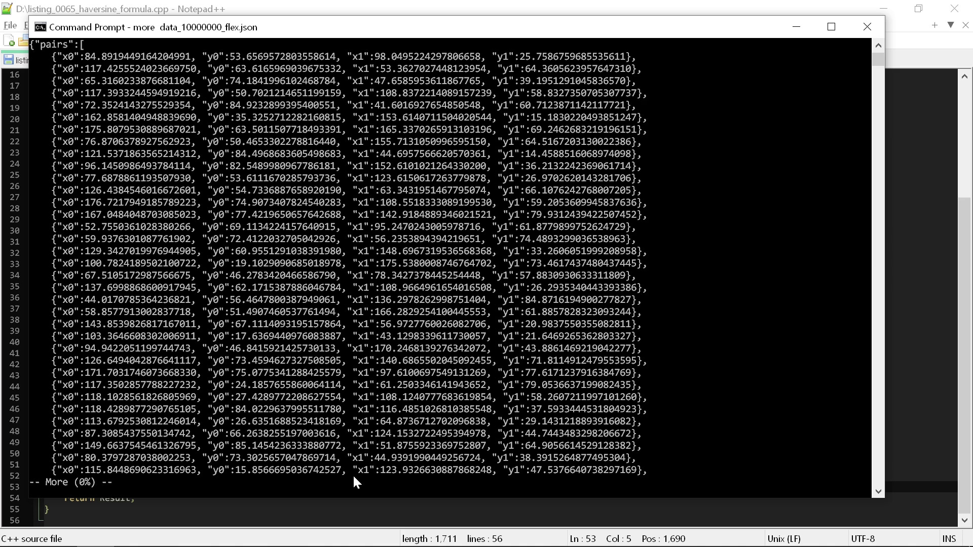 Generating Haversine Input JSON - by Casey Muratori
