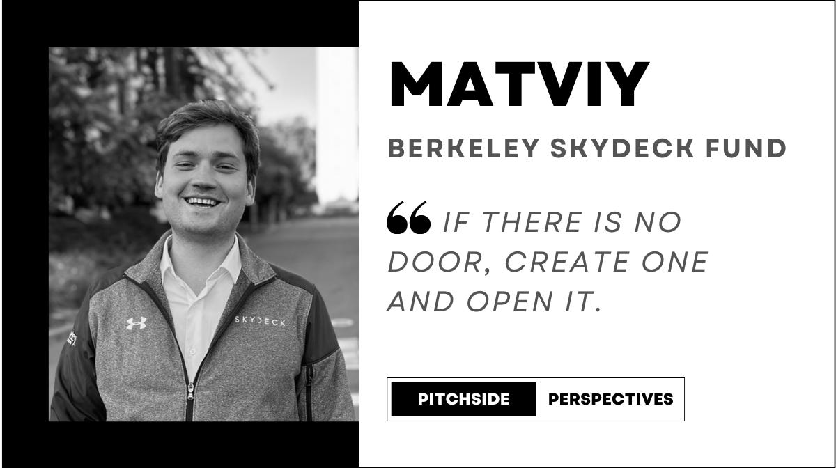 Matviy from Berkeley SkyDeck Fund - by Damian Janzi