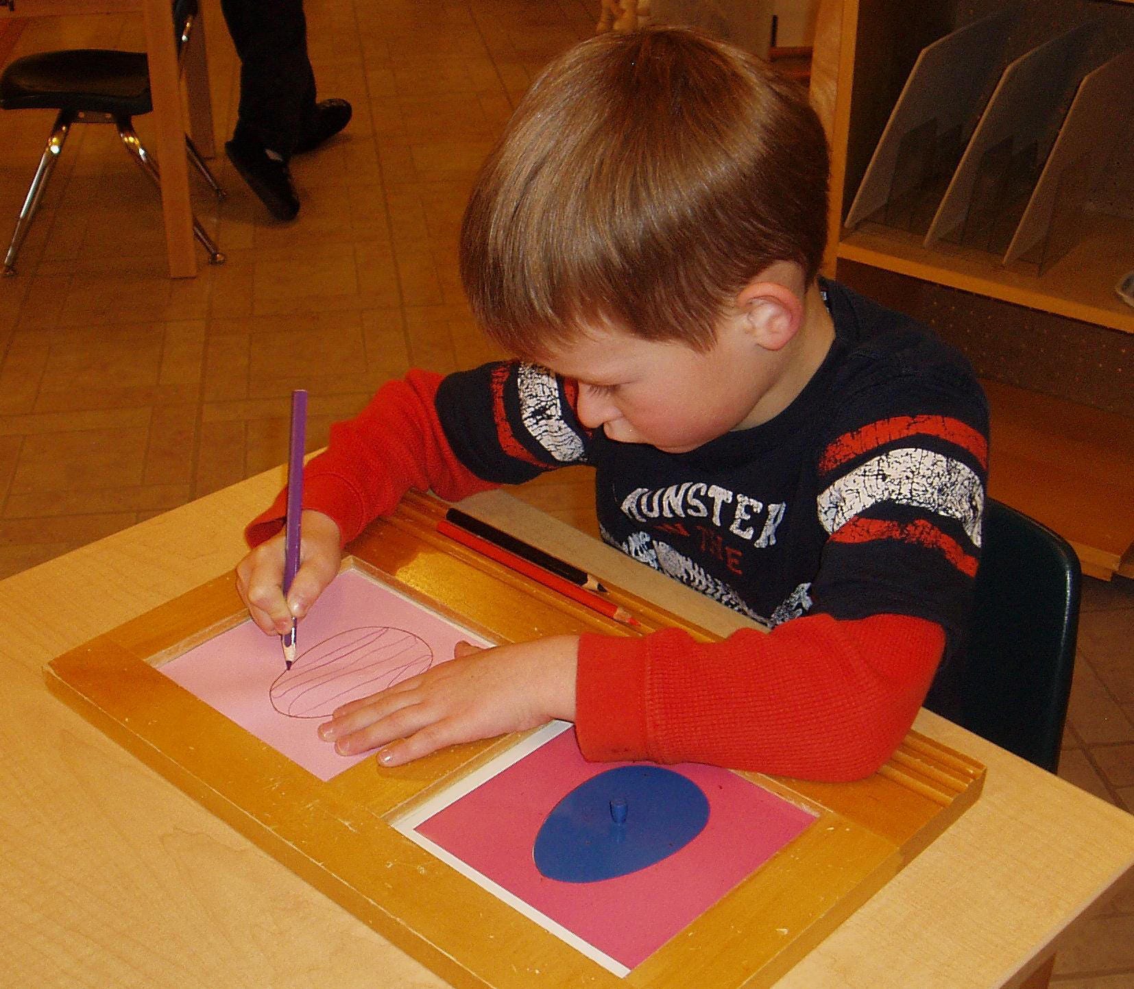 Montessori Metal Insets, Writing, Reading - by Mercy