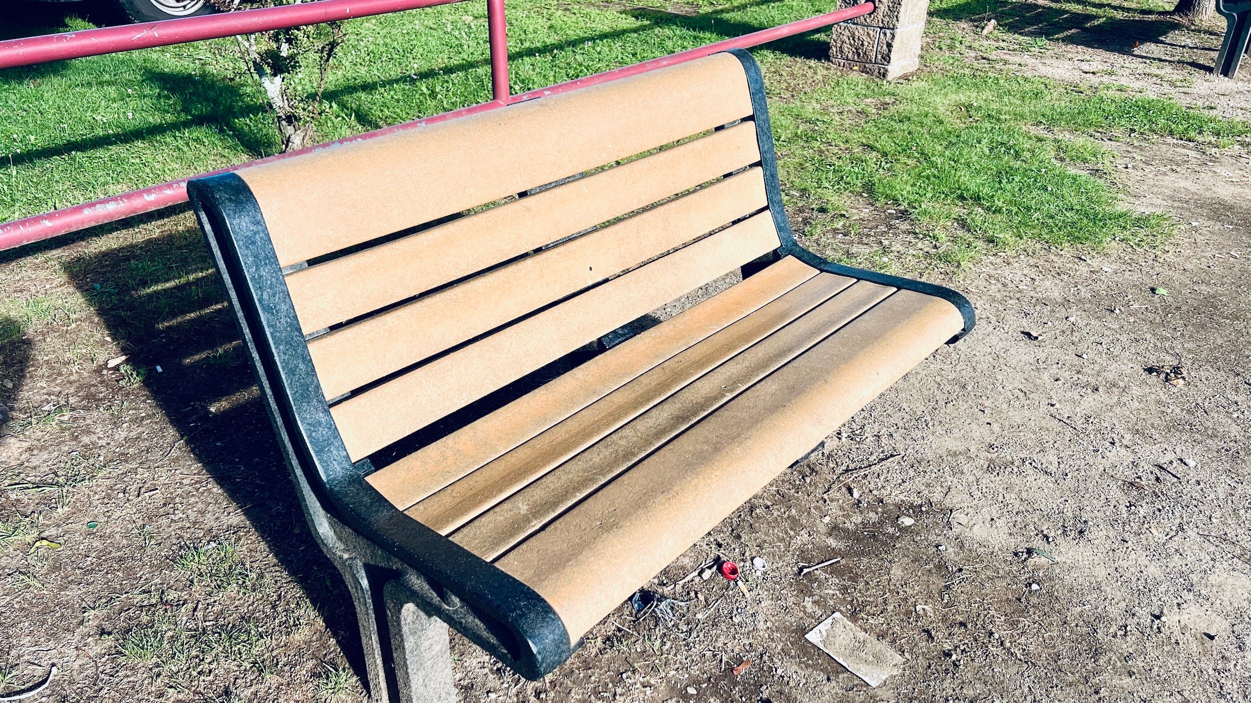 Woonsocket installs anti-homeless architecture in Social Park