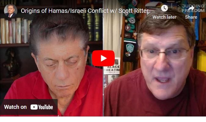 Origins of Hamas/Israeli Conflict w/ Scott Ritter