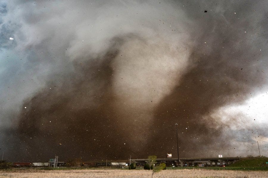 Storm chaser Aaron Rigsby on his viral footage from Friday's tornadoes