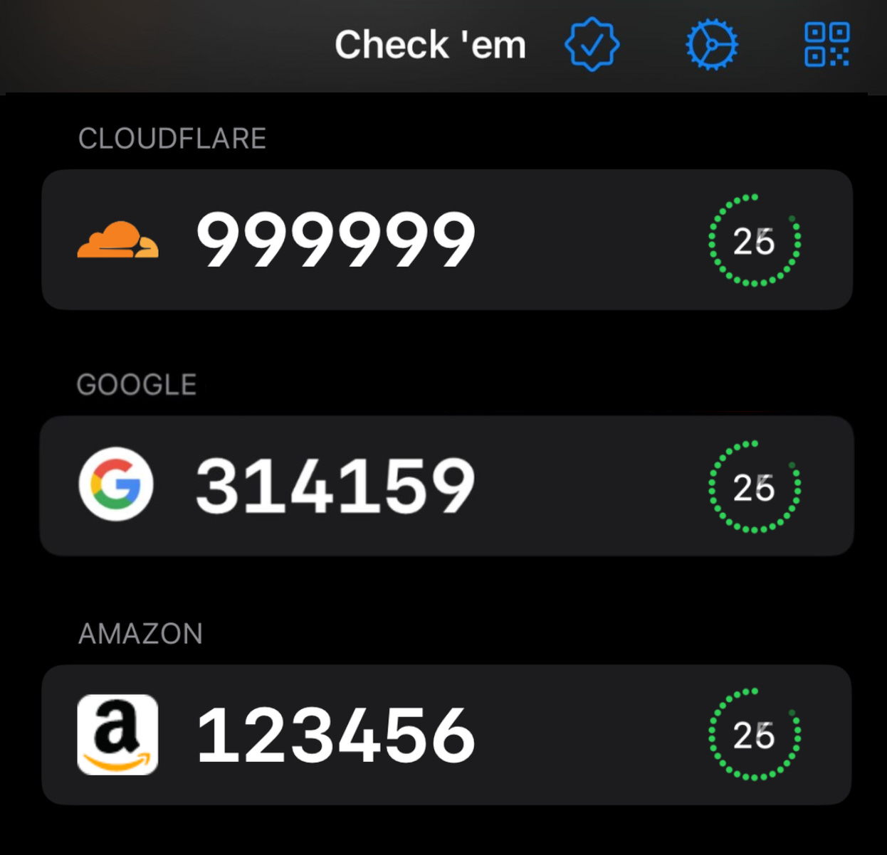 The 2FA app that tells you when you get `314159`