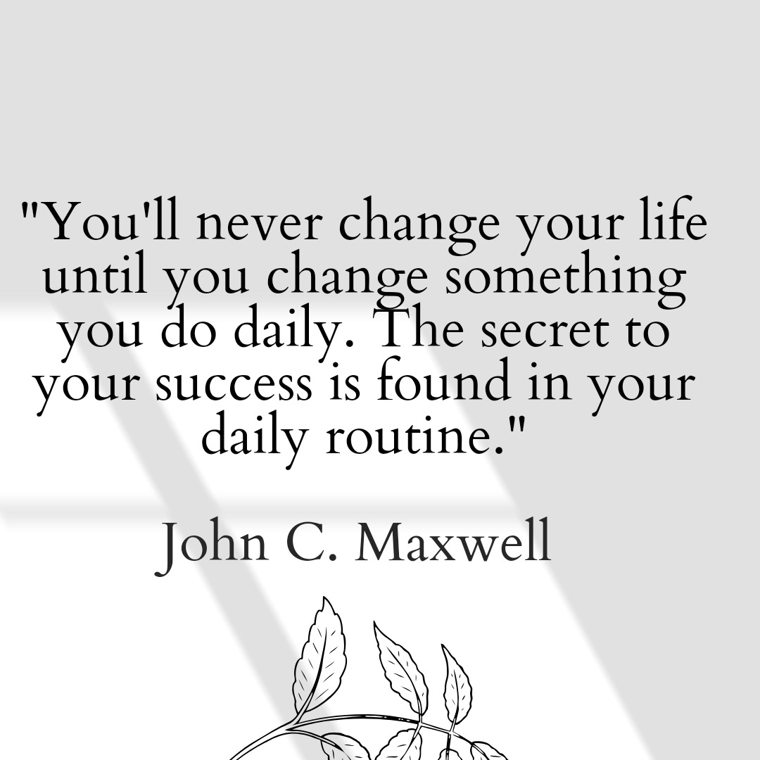 Why you need a routine - by Favour Isaac - Rachael Asikpo