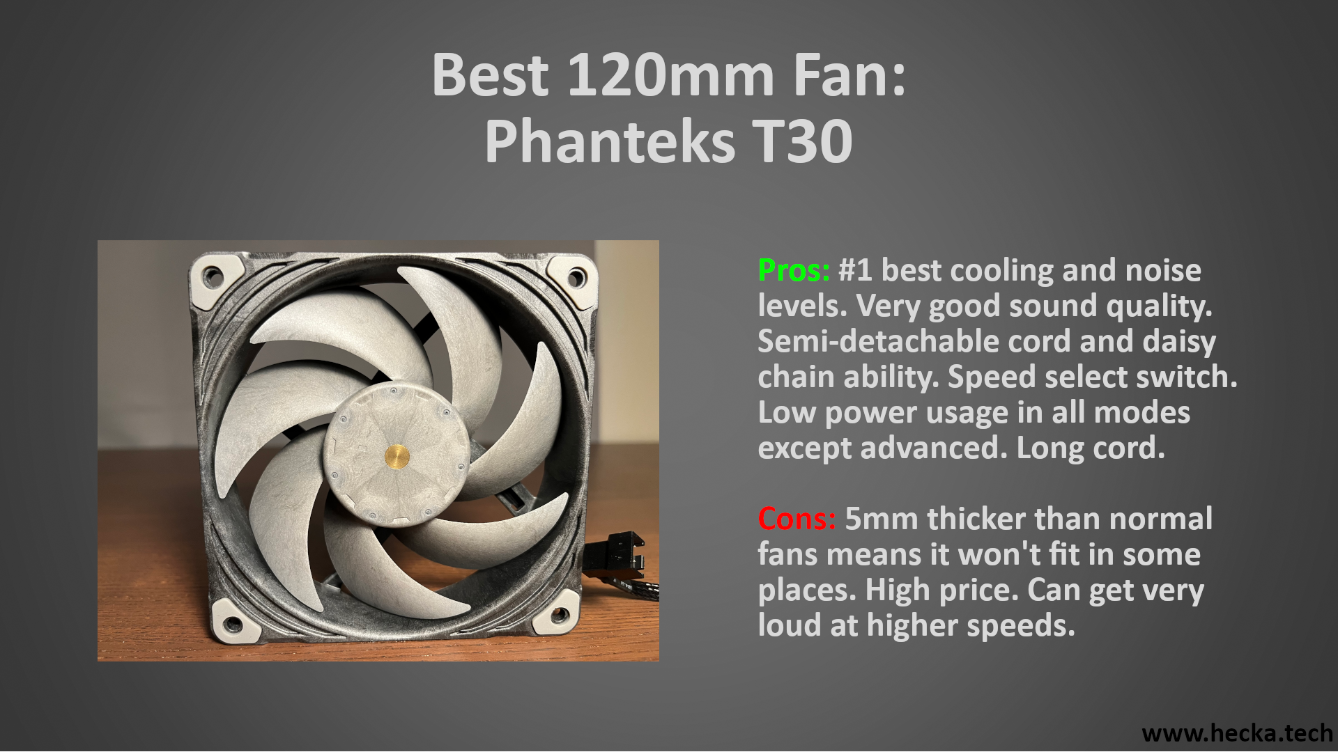 The Best 120mm Fans - by Jesse Durden - HeckaTech