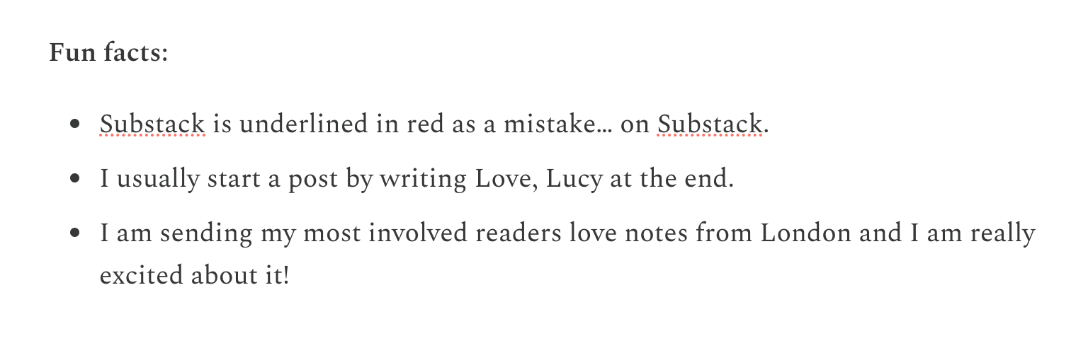 The Evolution of a Substack - by Lucy Ouckama - Love, Lucy