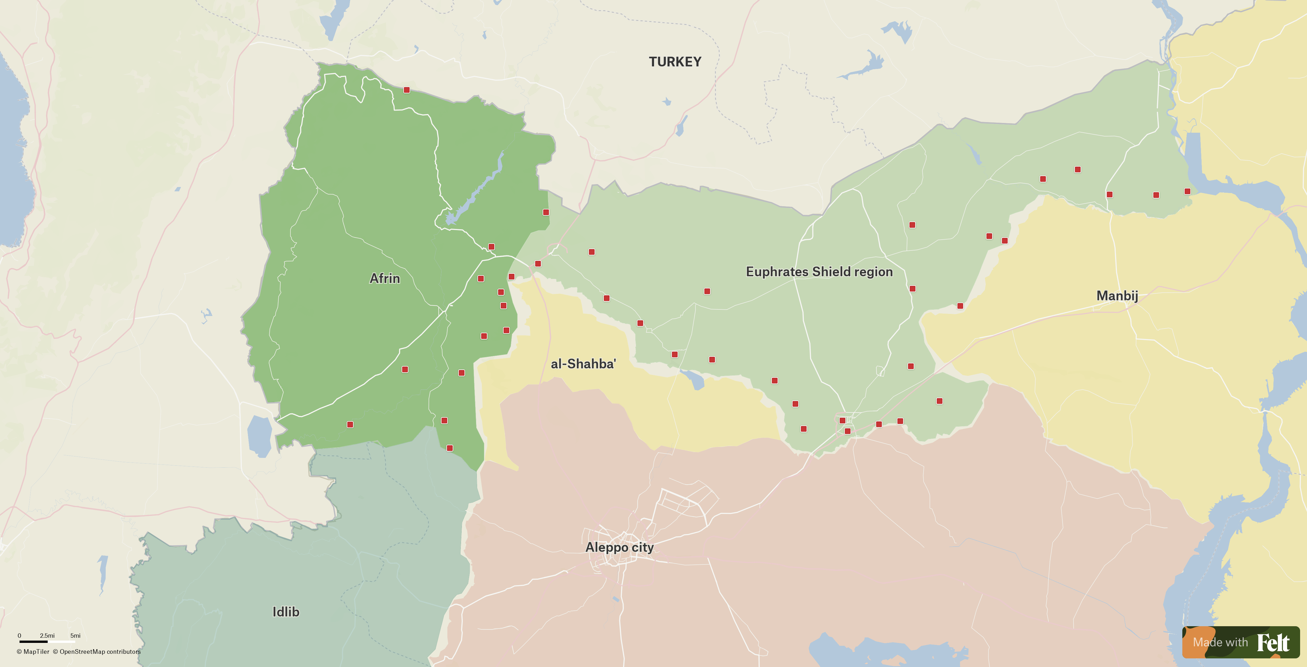 The governance structure of Turkish-controlled Afrin