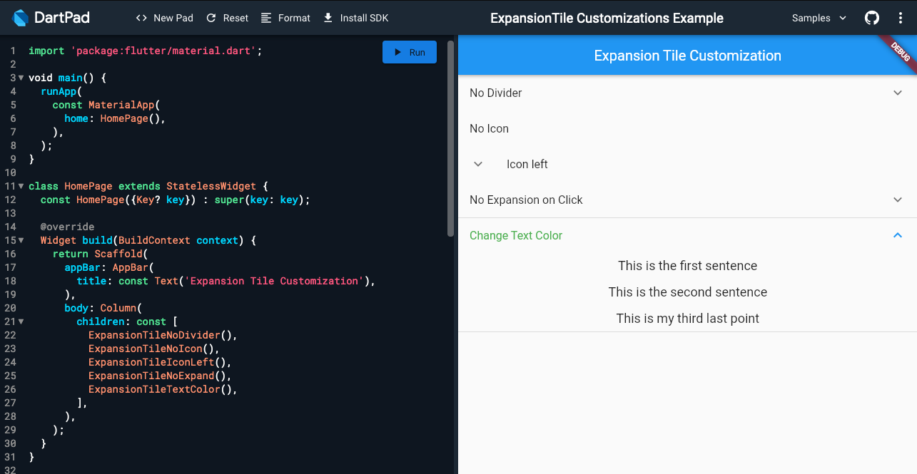 Flutter Expendable List With Expansiontile And Expansionpanel