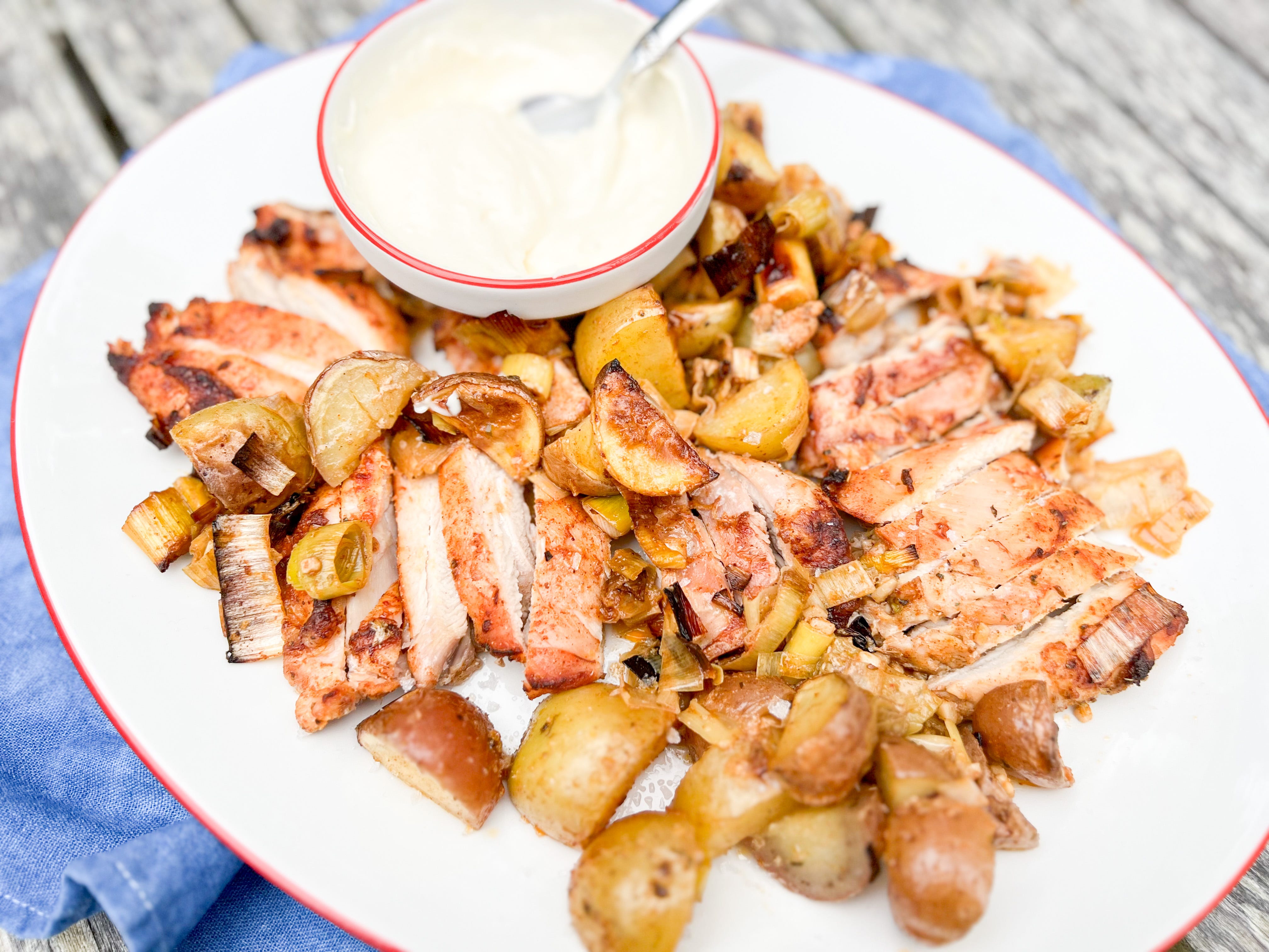 sheet-pan spiced chicken - by Caroline Chambers