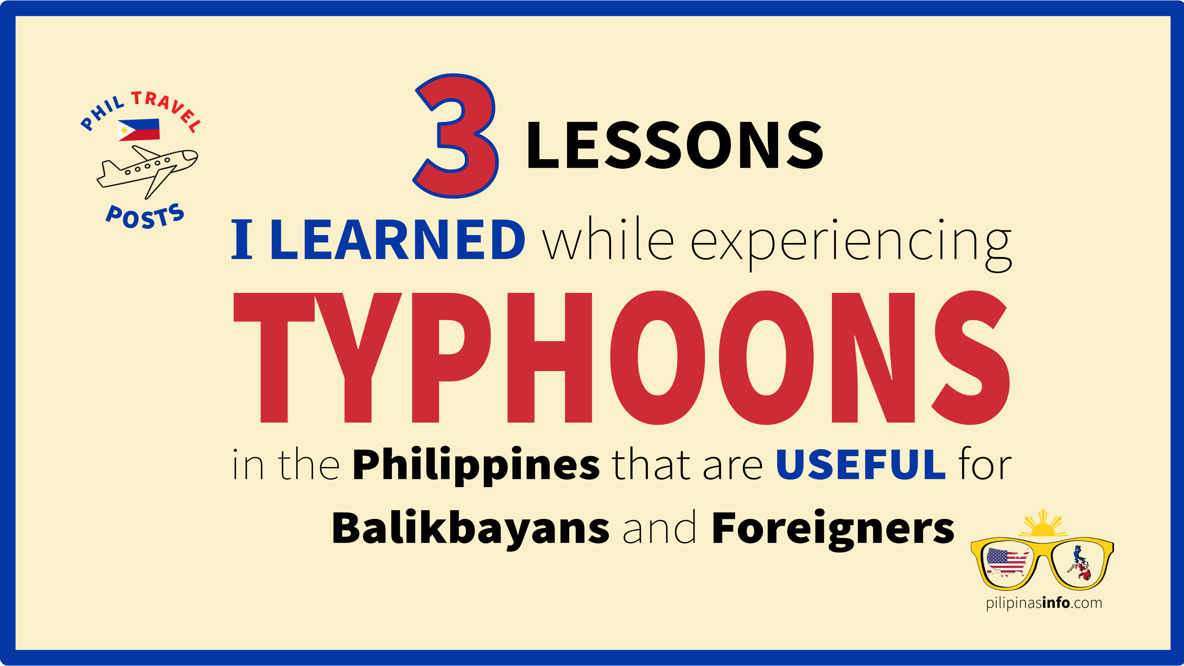 Three Lessons I Learned during Philippine Typhoons that are Useful for ...