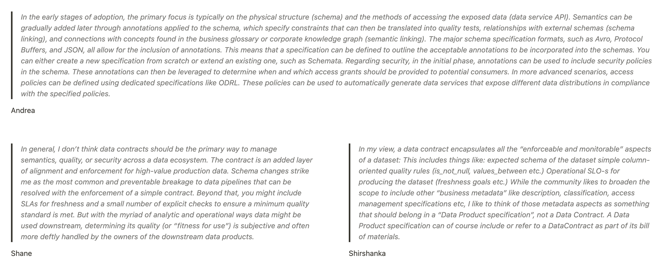 Practical Data Contracts: First-Hand Insights from 9 Data Experts