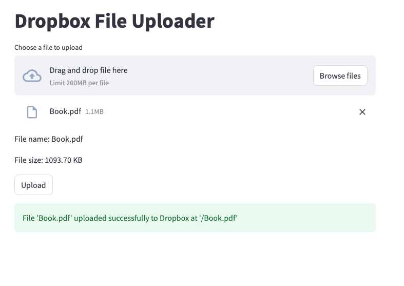 Web App to Upload Files to Dropbox - by Ardit Sulce