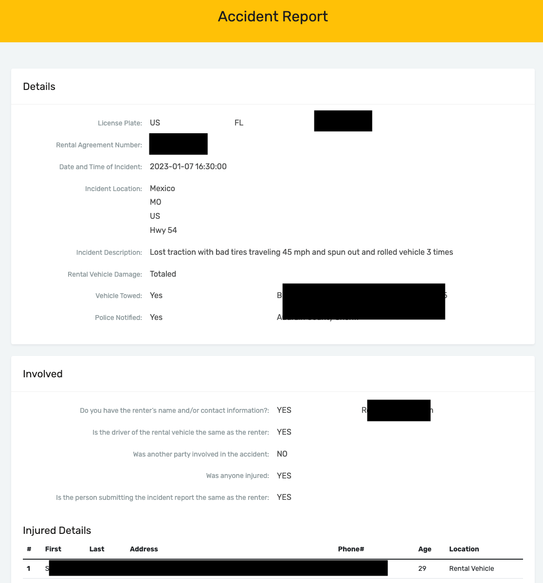 Rental Car Vendor's Security Flaw Exposed Damage Claims Reports