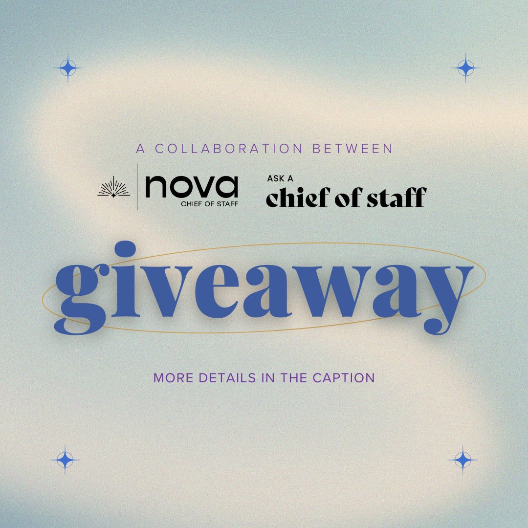 Issue 62: Landing a Chief of Staff Role in 2025