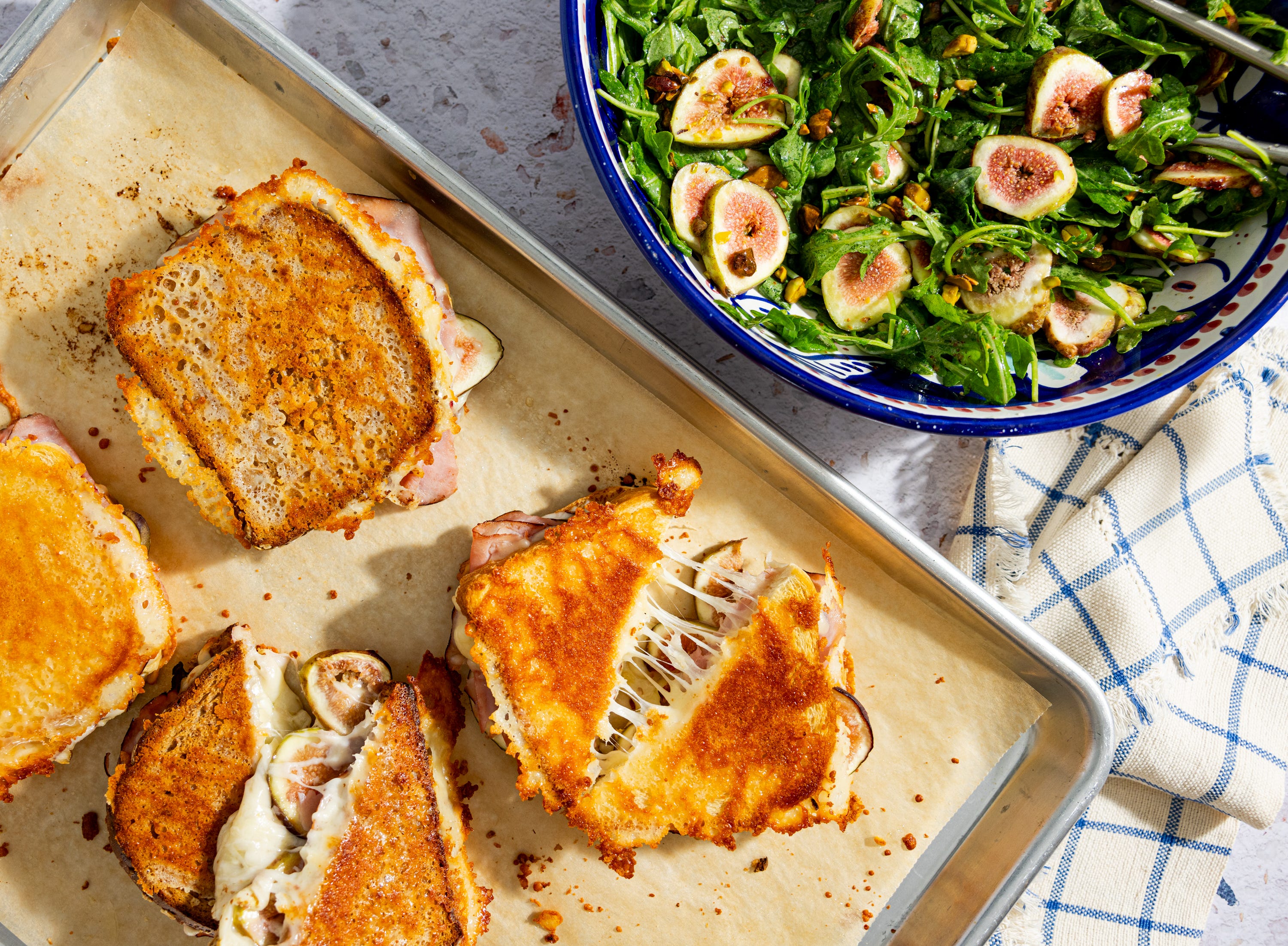 ham and fig grilled cheese - by Caroline Chambers