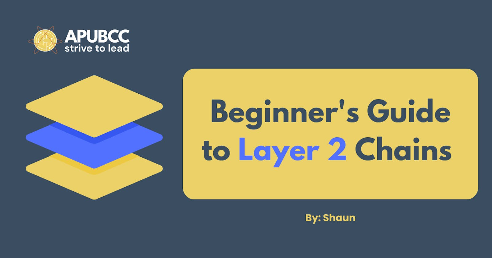 Beginner's Guide to Layer 2 Chains - APUBCC’s Substack