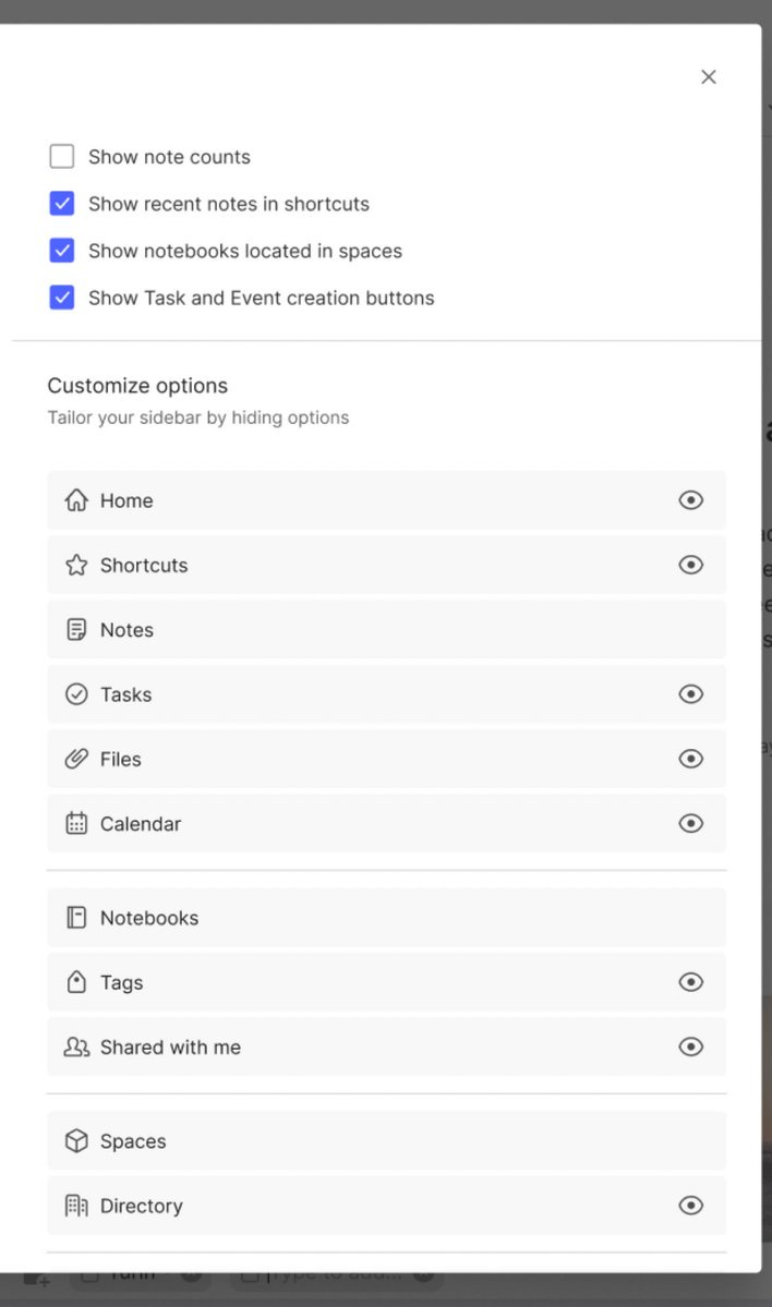 Planning your day in Evernote + sidebar customisation coming soon
