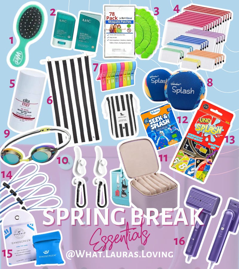 The Ultimate Spring Break Packing Guide - by Laura Cox