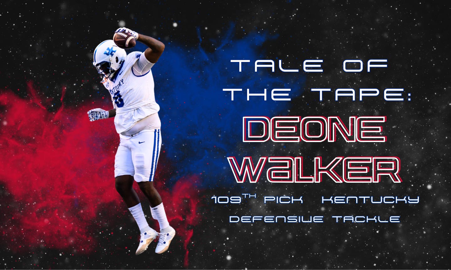 Tale of the Tape: Deone Walker - by Joe Marino