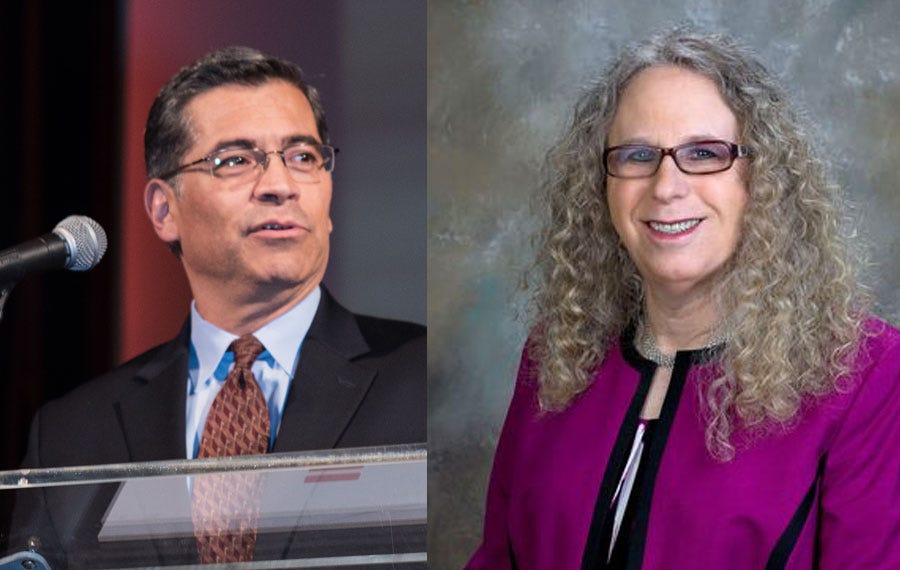 Xavier Becerra and Richard "Rachel" Levine--Americans in Name Only (AINO)