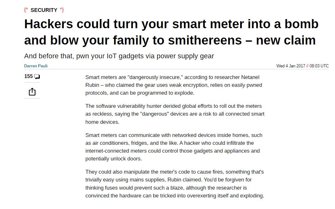 S.M.A.R.T METERS DEATH GRID - by OUTRAGED HUMAN